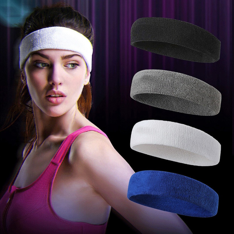 Sports Headband Yoga Gym Sweatband Women Men Hair Bands Head Prevent ...