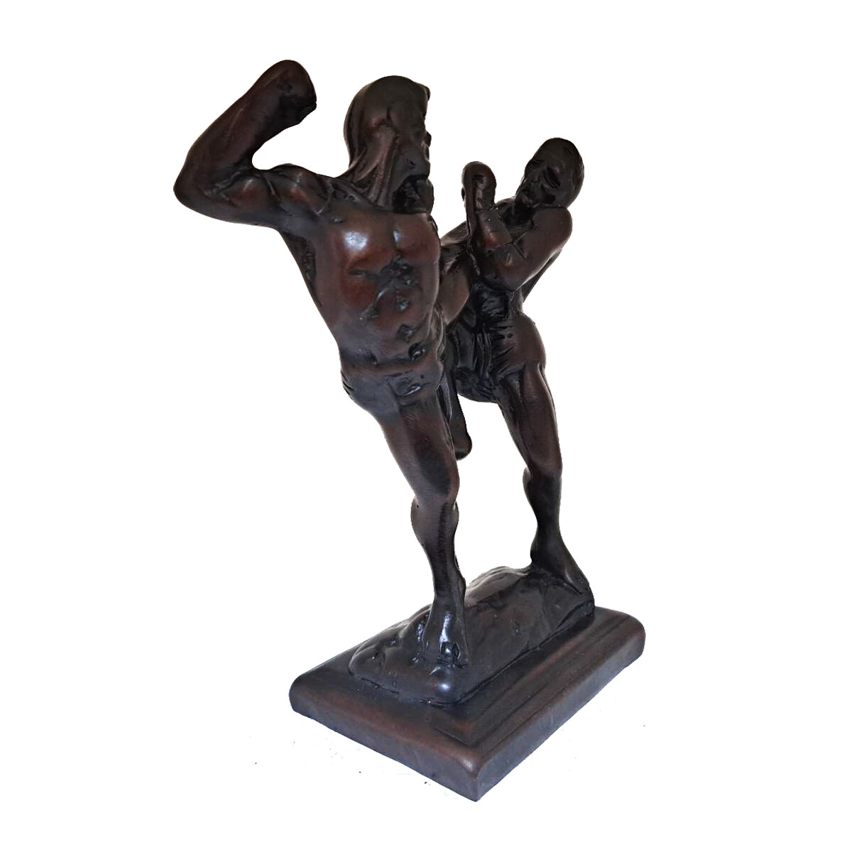 Statue Muay Thai Vintage Resin Gift Kick Boxing Figure Sculpture Decor ...