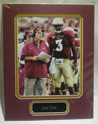 Jimbo Fisher Florida State University FSU Photo Matted & Name Plate ...