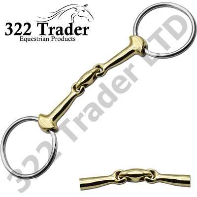 Lozenge Double Jointed Snaffle Mouth Bit - Mouthpiece - German Silver ...