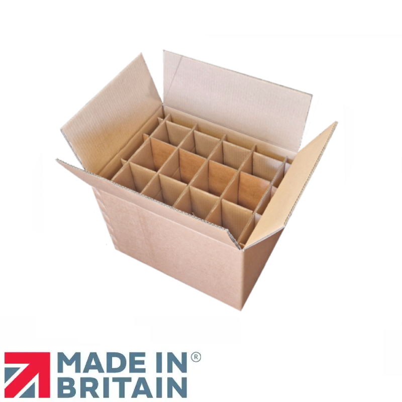 DOUBLE WALL Wine Bottle Shipping Boxes, 6 & 12 Storage Boxes with ...