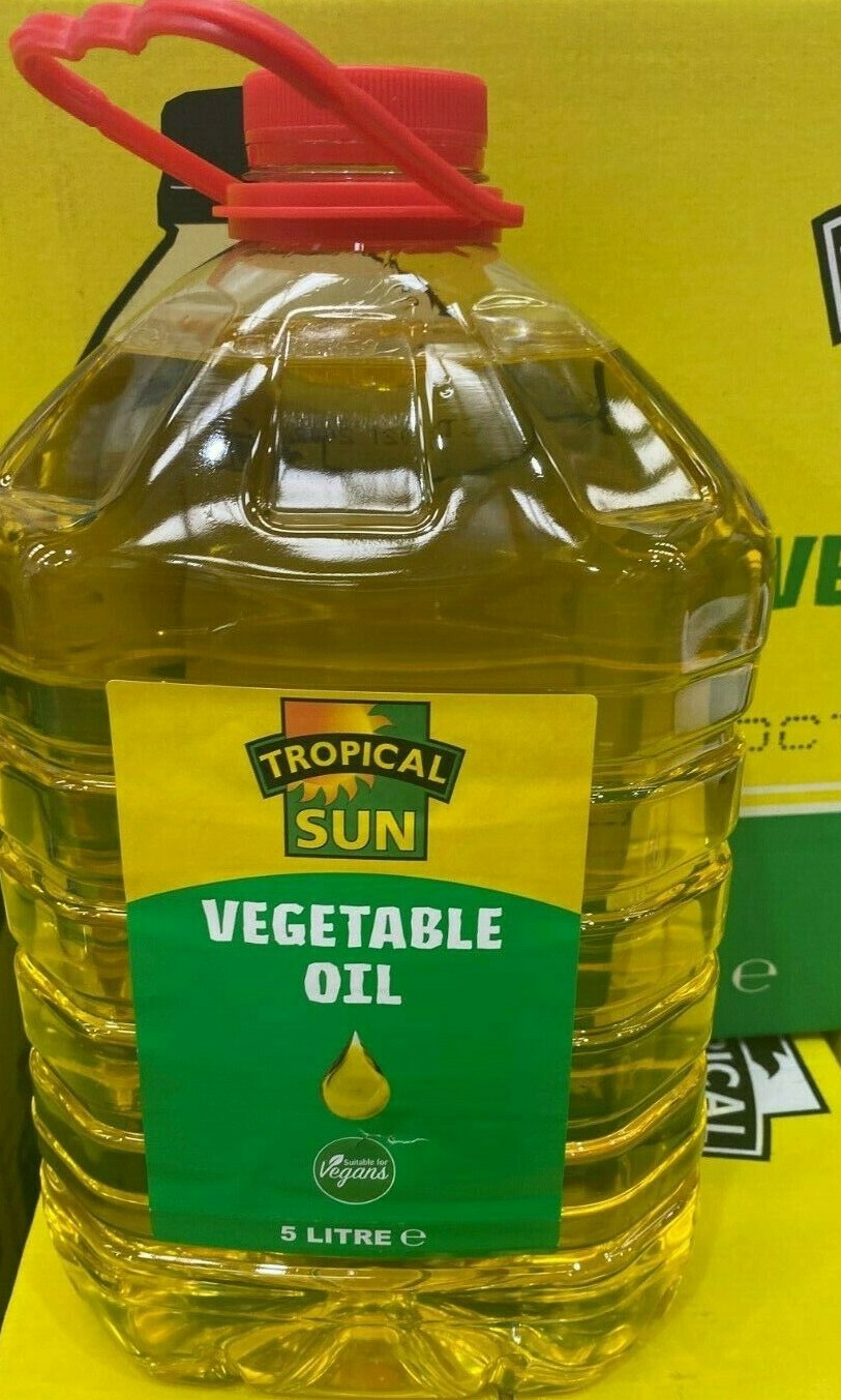 Tropical Sun Vegetable Oil - 5L , Extra long life Cooking Oil | eBay