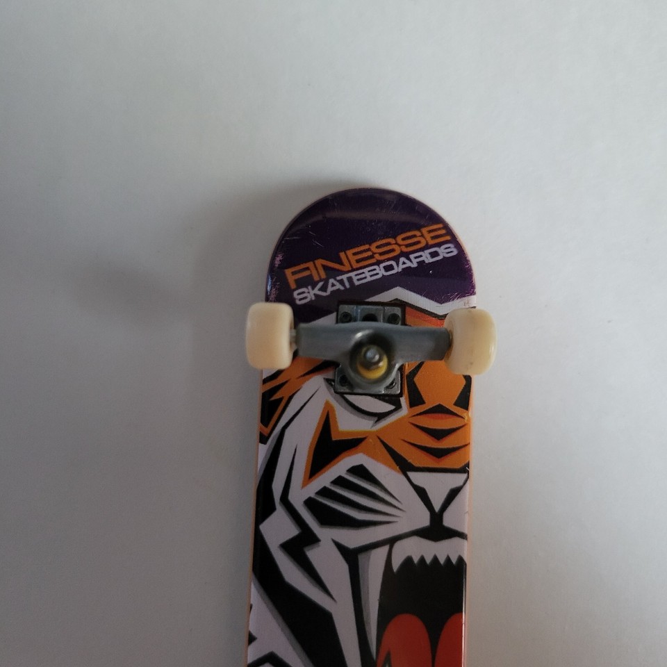 Finesse Skateboards Sabertooth Tiger Tech Deck Fingerboard Skateboard ...