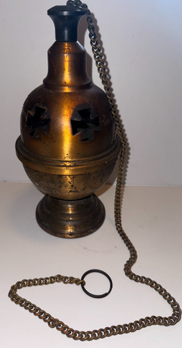 VINTAGE CATHOLIC CHURCH ALTAR BRONZE CENSER THURIBLE | eBay