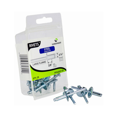 Surebonder FPC66SLF-25 25-Pack Steel Medium-Large Snowmobile Rivets ...