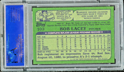 1982 Topps - Bob Lacey #103 for sale online | eBay