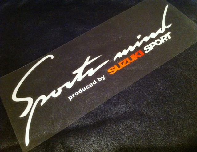 Sports Mind Produced by SUZUKI Sport SX4 XL7 Vitara Decal sticker ...