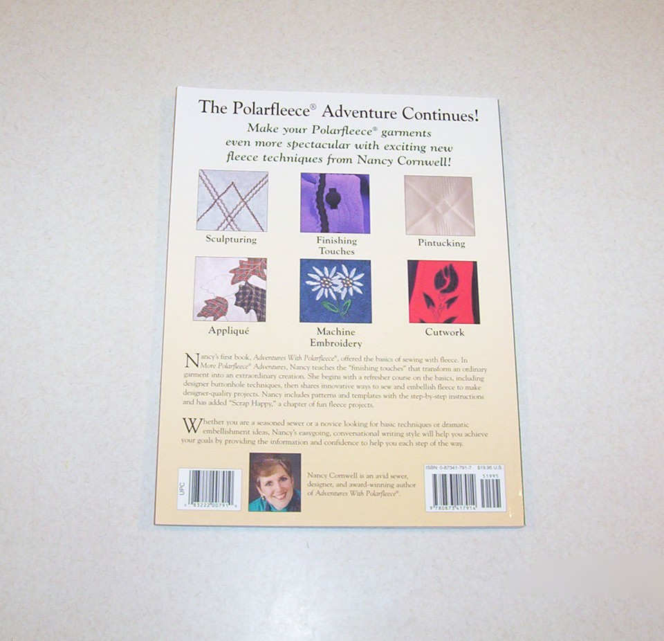 "More Polarfleece Adventures" Sewing Pattern Book Nancy Cornwell | eBay