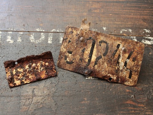 Original WW2 German army bicycle License Plate Truppenfahrrad ...