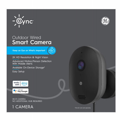 GE 93129825 Cync Outdoor Smart Security Camera, Wired - Quantity 1 | eBay