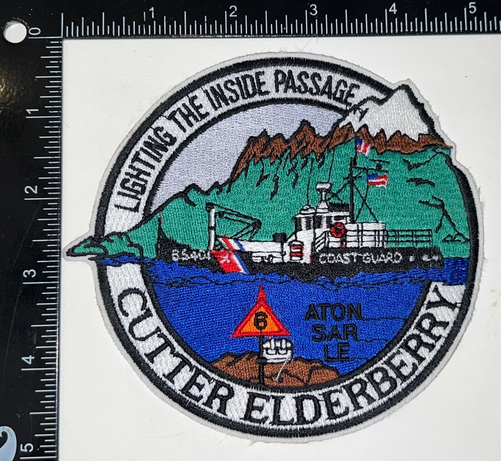 USCG US Coast Guard Cutter Elderberry ATON SAR LE Inside Passage Patch ...