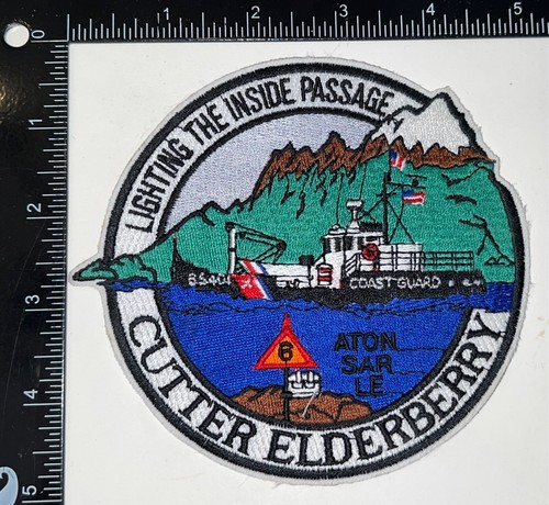 USCG US Coast Guard Cutter Elderberry ATON SAR LE Inside Passage Patch ...