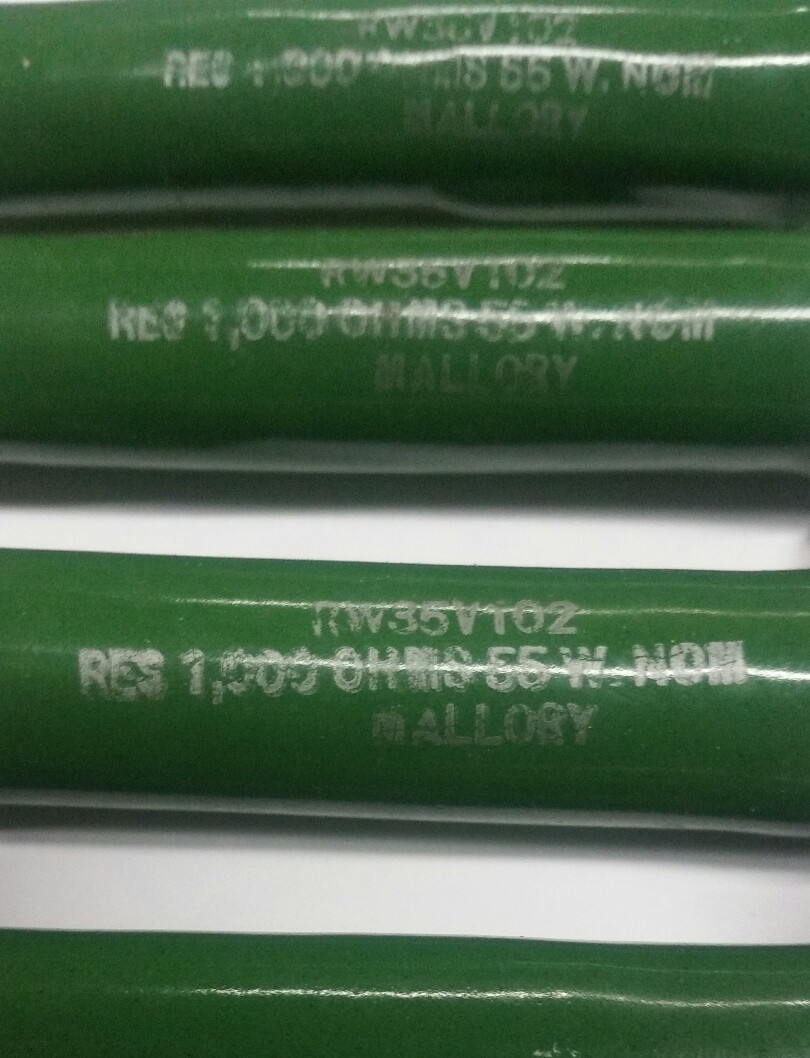 MALLORY RW35V102. 1000 ohm, 55 WATT RESISTOR | eBay