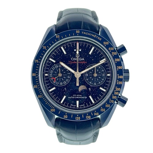 Omega Speedmaster Moonwatch Blue Side Of The Moon Chrono 304.93.44.52 ...