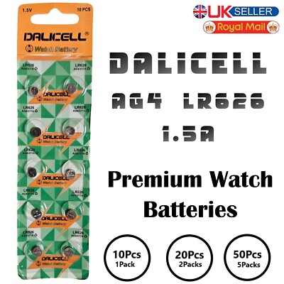 AG4 LR626 G4 Watch Batteries Alkaline Coin Button Cell Lithium Battery ...