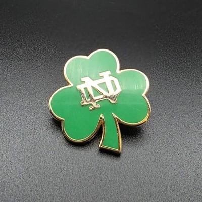 Notre Dame Fighting Irish Shamrock Hat Lapel Pin | eBay