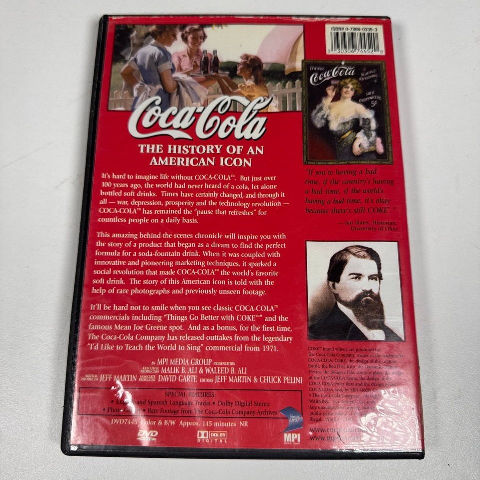 Coca-Cola The History of an American Icon DVD 145 Min Special Features ...