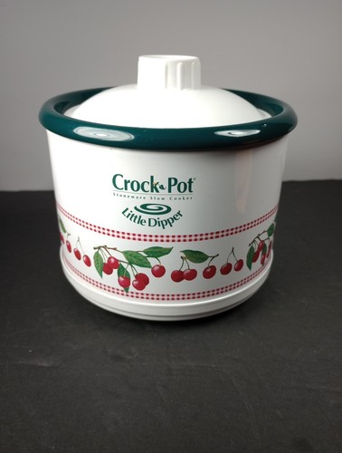Little Dipper Rival Crock Pot Stoneware Mini Slow Cooker 32041 Cherries ...