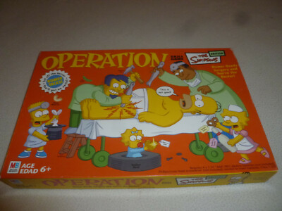 BOXED MILTON BRADLEY SKILL GAME THE SIMPSONS EDITION OPERATION NR ...