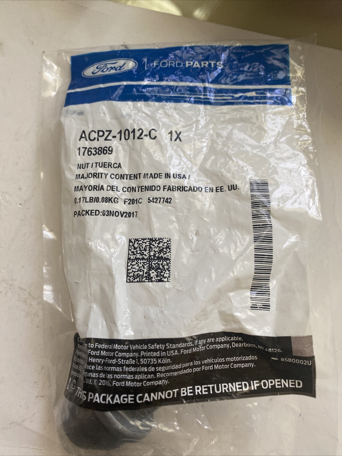 Genuine Ford Wheel Lug Nut ACPZ-1012-C | eBay