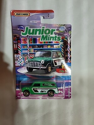 🔥🔥🔥 Matchbox Candy Cars #5 1965 Austin Mini Van GREEN JUNIOR MINTS HW01 ...
