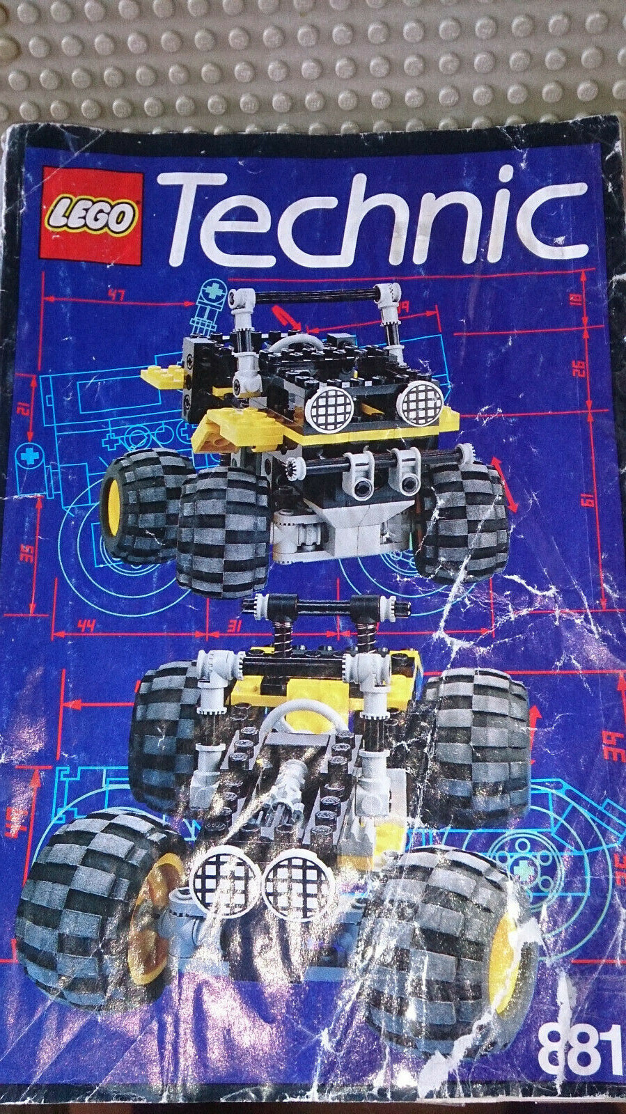 LEGO 8816 Lego Technik - Auto gelb schwarz mit Bauanleitung - komplett ...