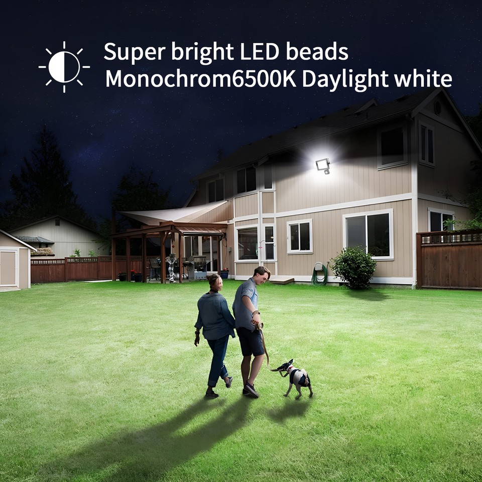 LED FLOODLIGHT OUTDOOR SECURITY LIGHT FLOOD GARDEN MOTION SENSOR PIR ...