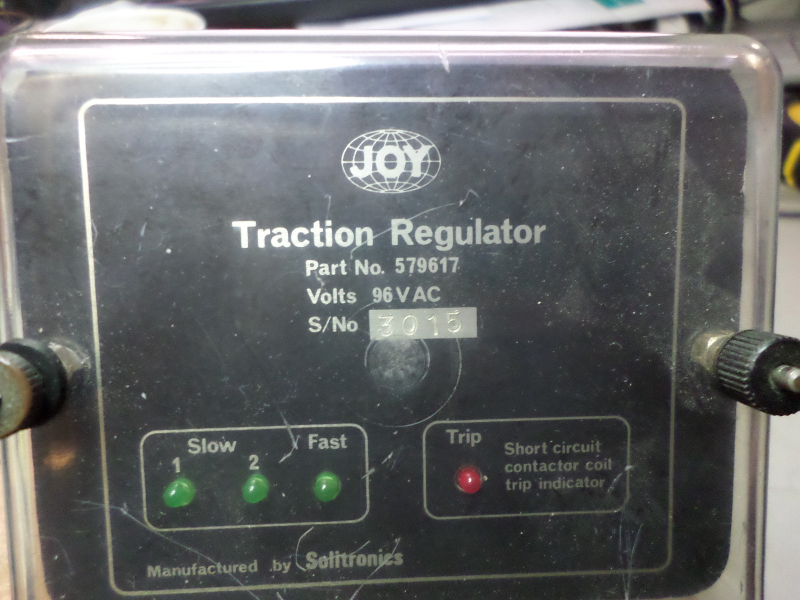 JOY MINING - UNDERGROUND CAR - TRACTION REGULATOR -- 579617 - VOLTS ...
