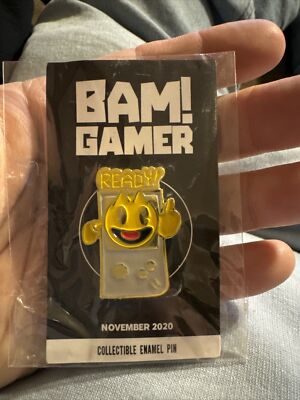 BAM! Gamer Box Pac Man READY Collectible Enamel Pin Limited Release New ...