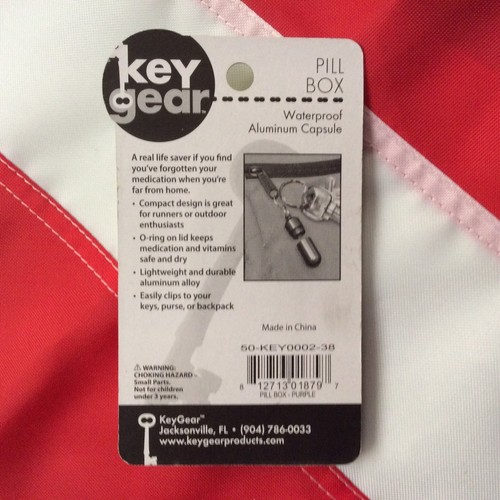 Waterproof aluminum capsule pill emergency disaster survival KEYGEAR ...