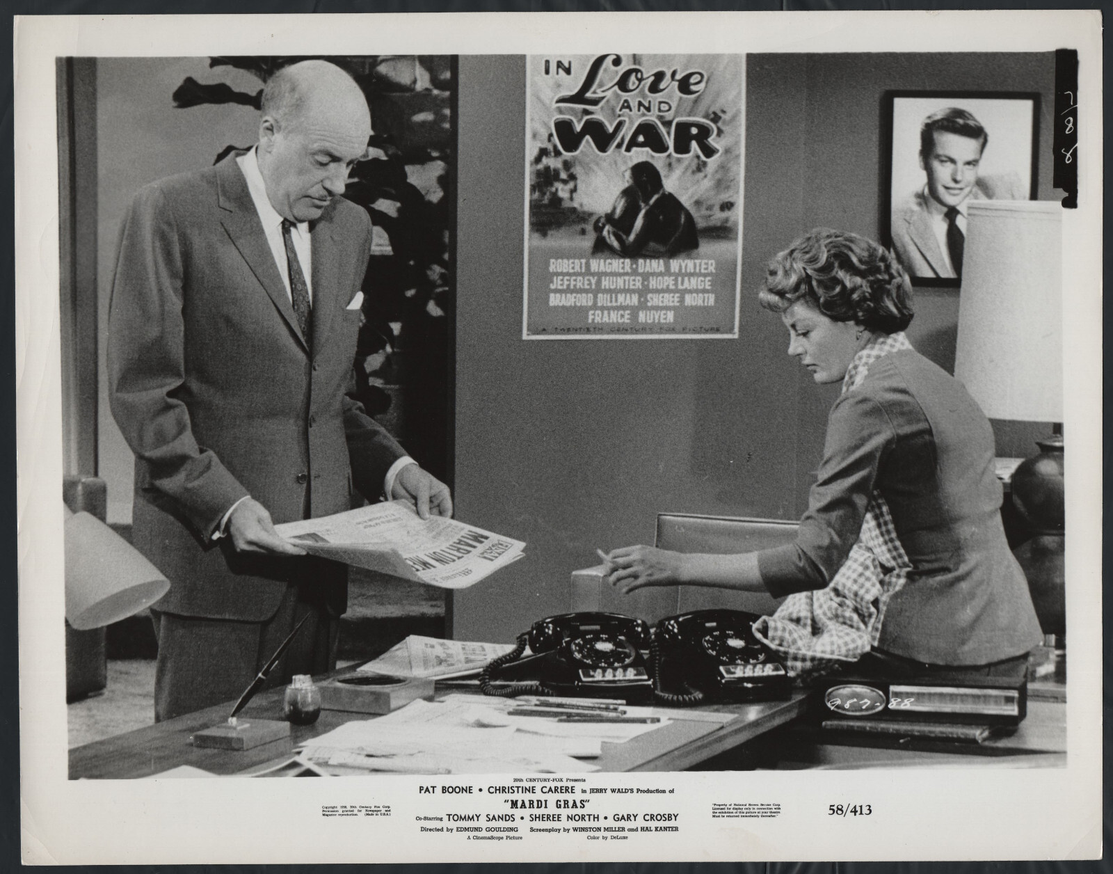 Mardi Gras 58 FRED CLARK SHEREE NORTH ROBERT WAGNER MOVIE POSTER IN ...