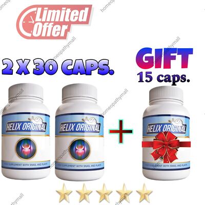 2 Pack HELIX ORIGINAL x 30 caps. + Gift 1 Pack Helix x 15 caps. Natural ...