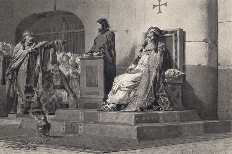Rome DEAD POPE FORMOSUS SKELETON DUG UP TO HAVE A TRIAL ~ 1878 Art ...
