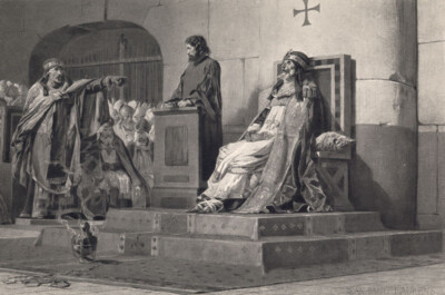 Rome DEAD POPE FORMOSUS SKELETON DUG UP TO HAVE A TRIAL ~ 1878 Art ...