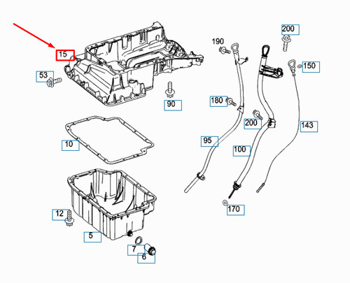 MERCEDES-BENZ SPRINTER W906 UPPER OIL SUMP PAN A6510140800 14-16 ...