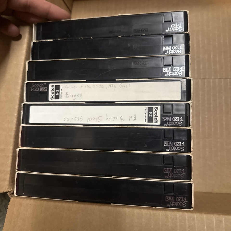 Lot 8 Used Scott VHS Tapes Blanks Recording Scotch EG+ High Grade EG T ...