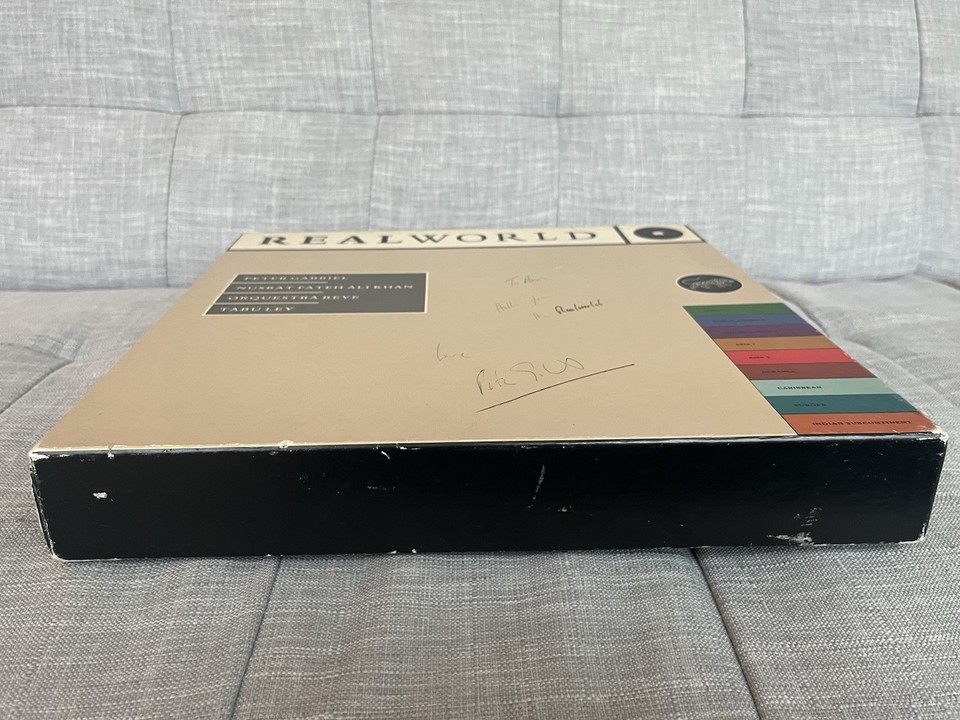 Peter Gabriel Real World promo box set inscribed to legendary Annie ...