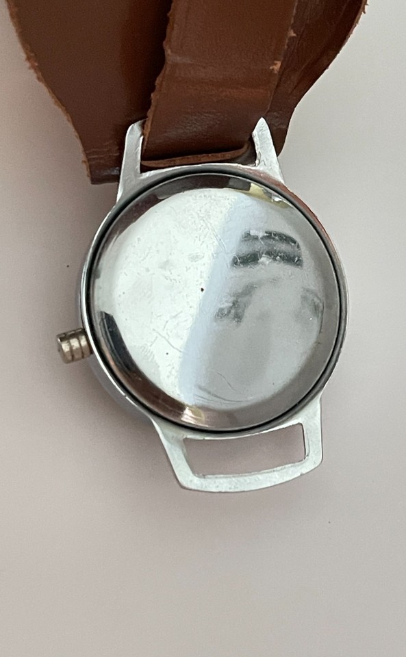 Vintage Sports Japan Compass Black dial NOS Original Leather Strap ...