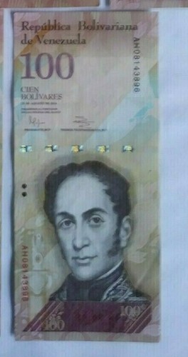 VENEZUELA Bank Note, 100 Bolivariana Collectible/ or for Teaching ...