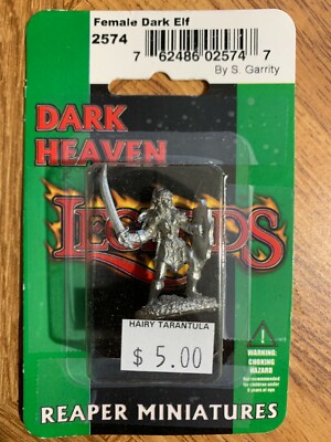 Reaper Miniatures - Female Dark Elf [ 2574 ] Dark Heaven Legends ...