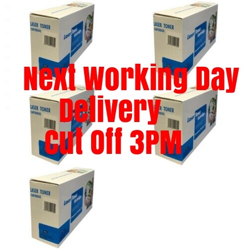 5 x Black Toner Cartridge TN2000 Compatible fits Brother DCP-7010L ...