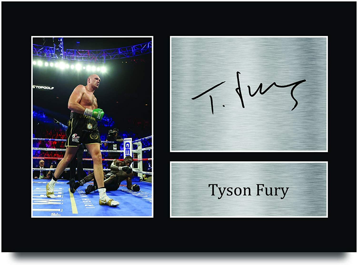 Tyson Fury Signed A4 Framed Printed Autograph Poster Print Boxing Gift ...