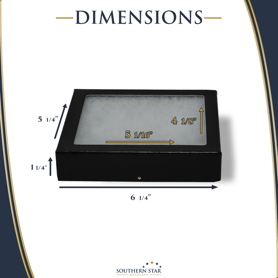 5 Pack of 5 x 6 x 1 1/4 Riker Display Cases Boxes for Arrowheads ...