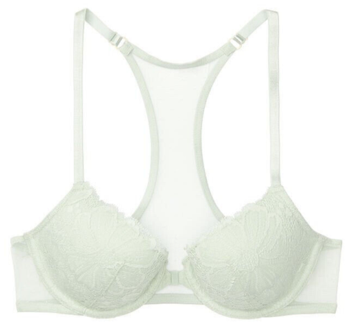 VICTORIA'S SECRET SEXY TEE LACE LIGHTLY LINED RACERBACK DEMI BRA size ...