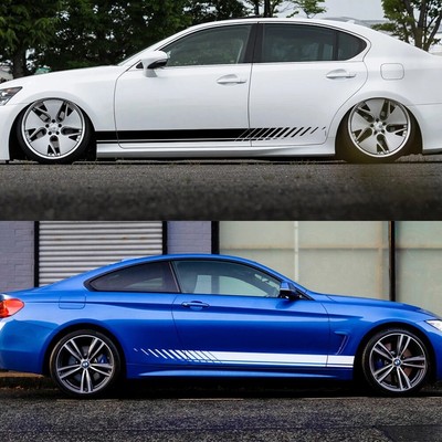 Fashion Tuning Accessories Decoration Side Stripe Car Sticker Decal ...