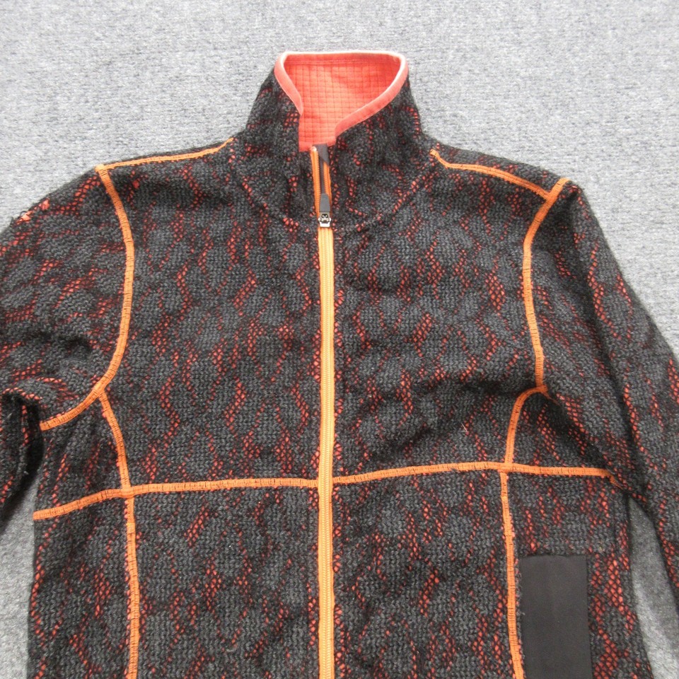 Hind Jacket Mens Small Black Orange Speedwool Full Zip Performance ...