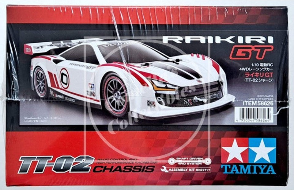 Tamiya 1/10 Raikiri GT 4WD Race Car Kit w/ Motor & ESC TT-02 Chassis ...