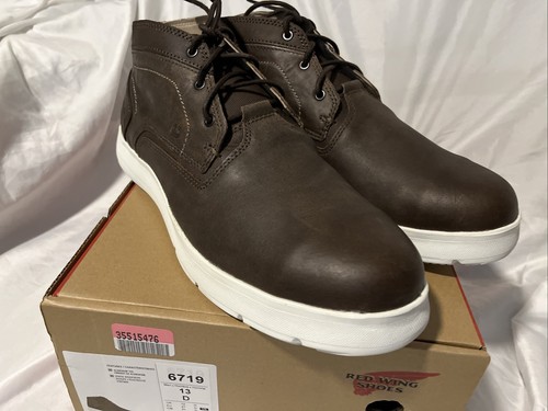 RED WING CROSS LITE CHUKKA BOOT MENS US 13 D SAFETY ALUMINUM TOE 6719 ...