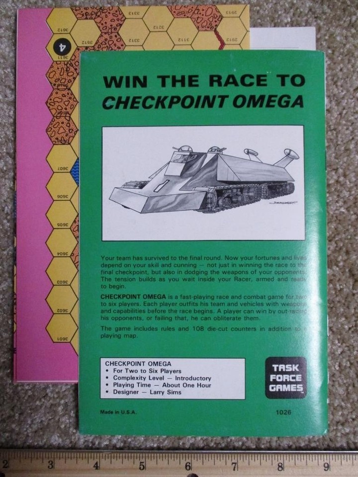 Task Force Games Checkpoint Omega Science-Fiction Board Game 1983 | eBay