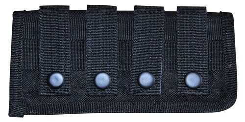 Black Tactical MOLLE Shotgun Shells Shot Gun Elastic Ammo Pouch Add On ...